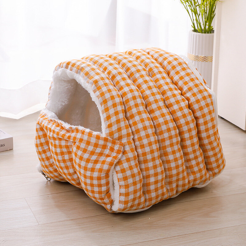 Универсальный съемный и моющийся спальный мешок Four seasons plus velvet cat, оранжевый, маленький (29*21 см)