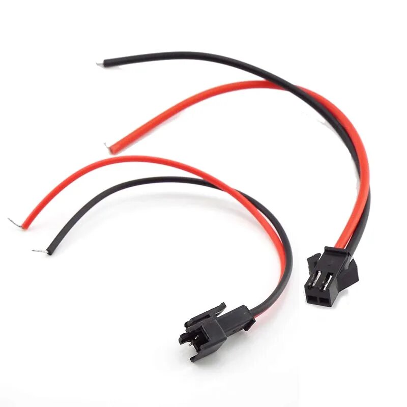 Штепсельная вилка 2 Pin SM ПВХ соединительный кабель провод DIY электрическая установка для светодиодной ленты