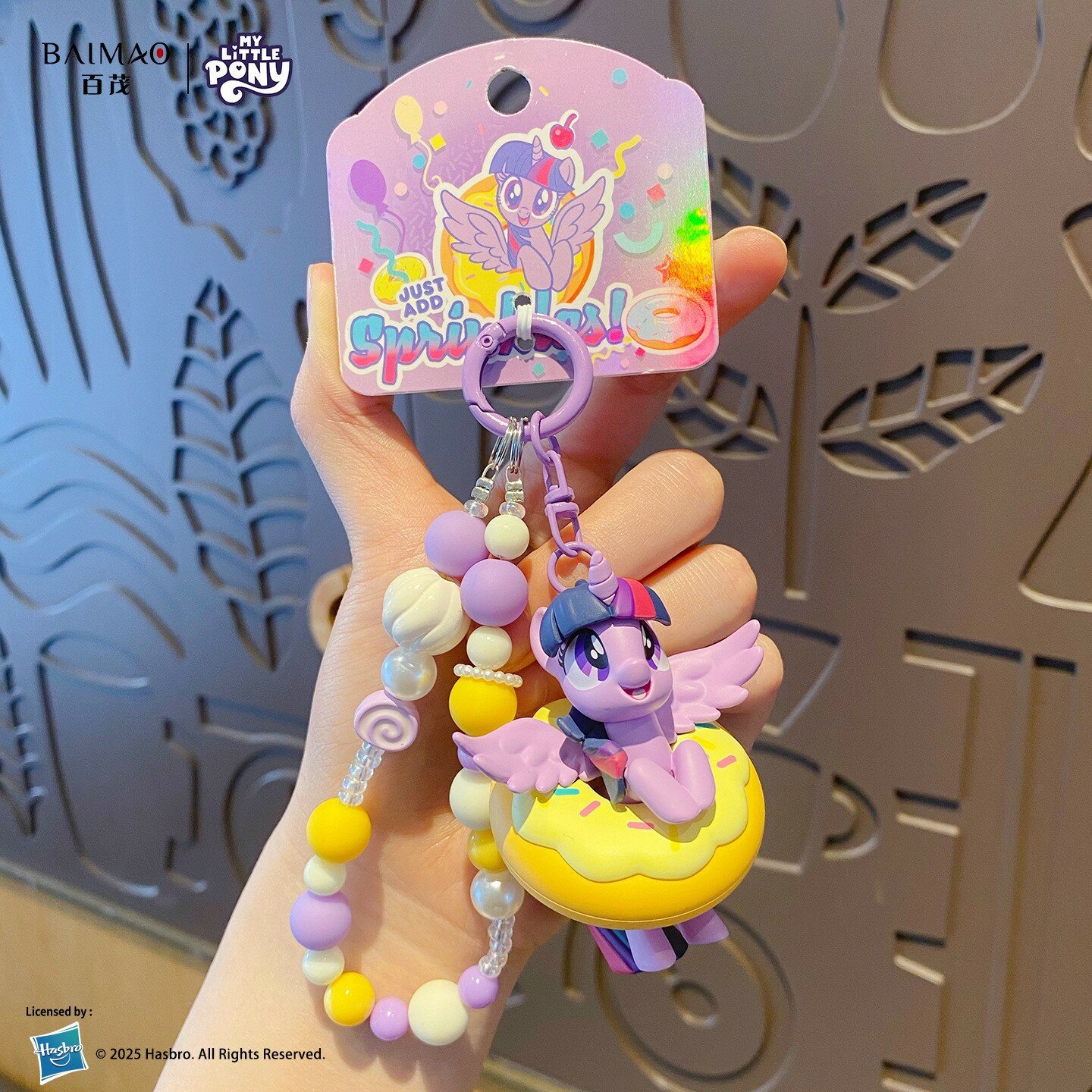 Изысканный брелок с помпоном My Little Pony для девочек, милый брелок в виде куклы Твайлайт Спаркл для рюкзака, подарок в честь Года Лошади.