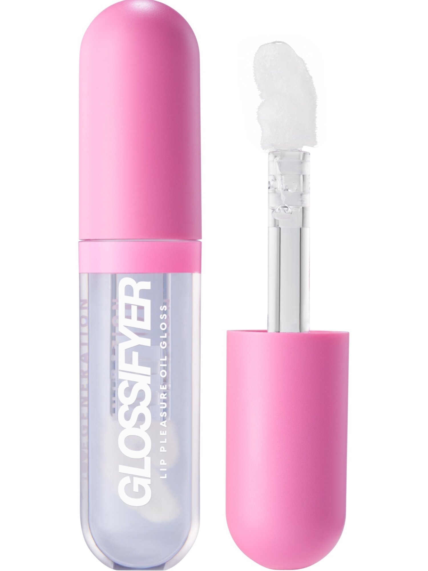 Масло-блеск для губ Love Generation Glossifyer глянцевый, с эффектом сияния и увлажнения, тон 01, прозрачный, 3,5 мл