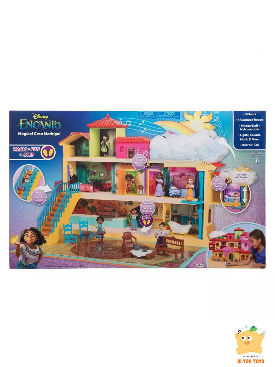 Disney Encanto Magical Casa Madrigal / Набор Игрушек Дисней Волшебный Дом Энканто Мадригал Подходит Для Детей В Возрасте От 3 Лет И Старше.