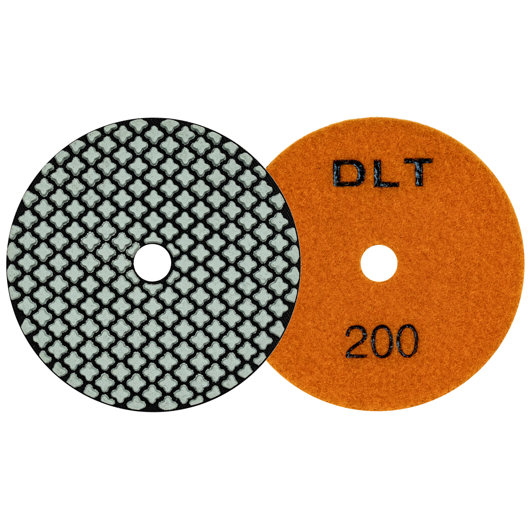 Круг алмазный гибкий шлифовальный DLT №3, Ø100мм, зерн.#200, сверхгибкий для сухой шлифовки АГШК, арт.0636