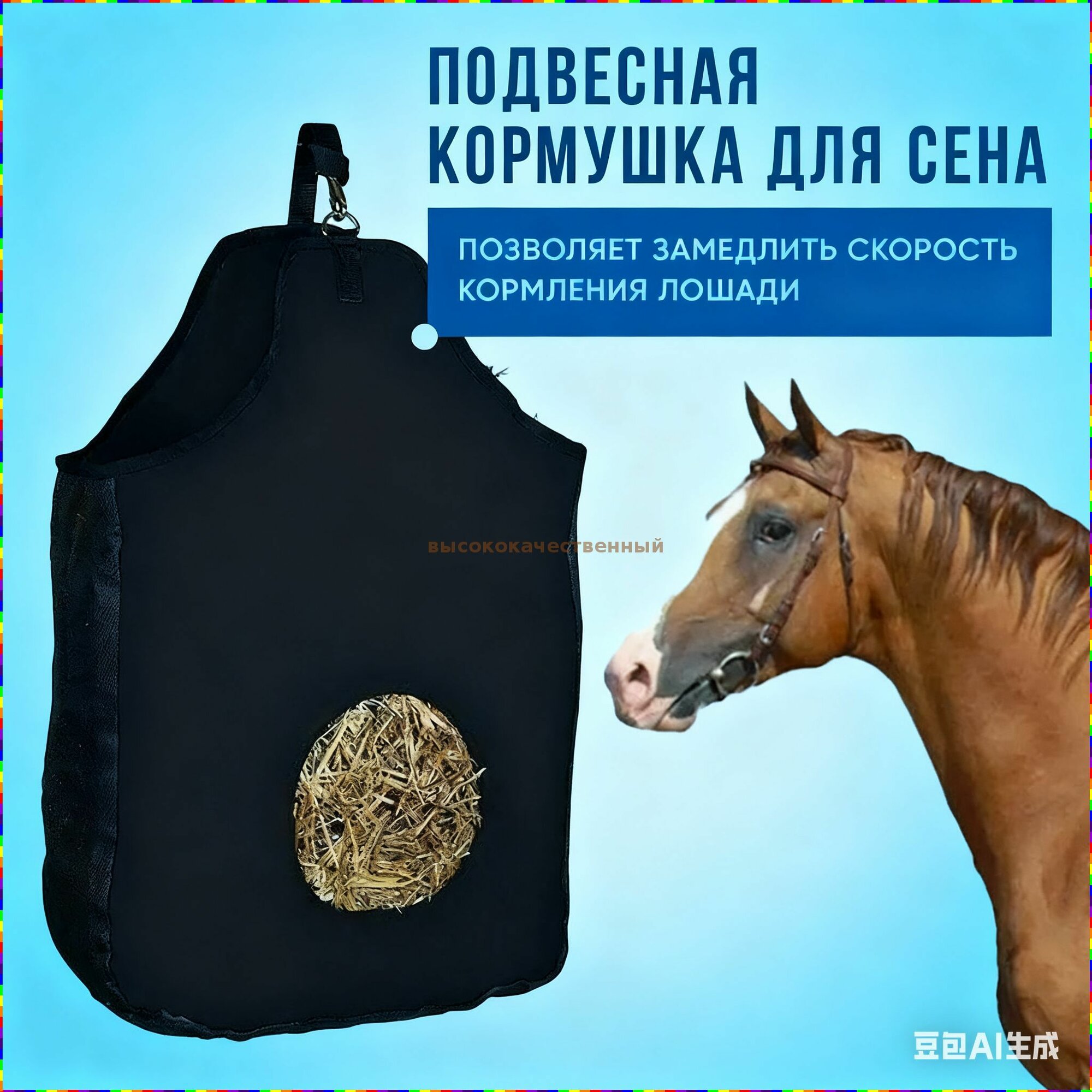 Подвесная кормушка для сена удобное решение для кормления лошадей