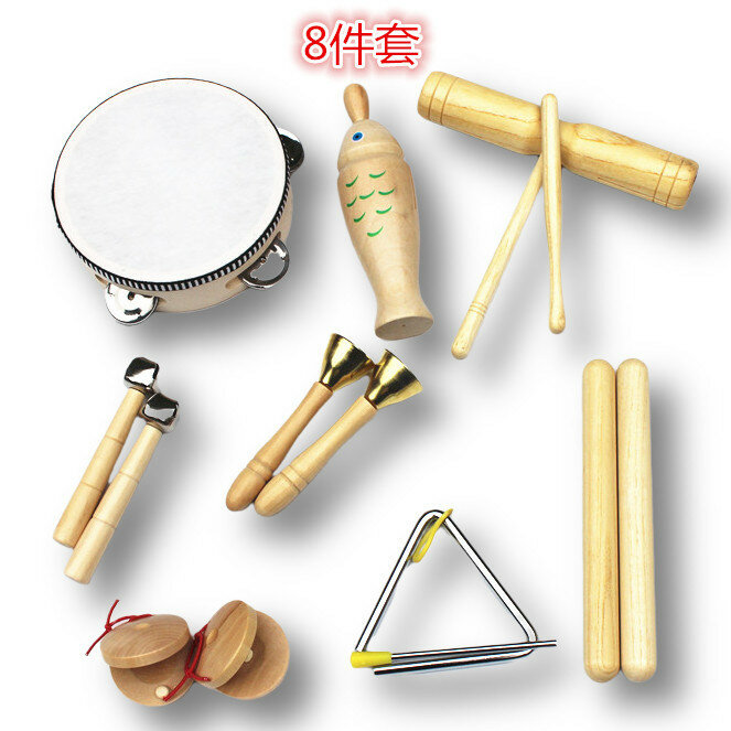 Деревянный полный комплект музыкальных инструментов Орфа, набор ударных инструментов для детей детского сада, учебные