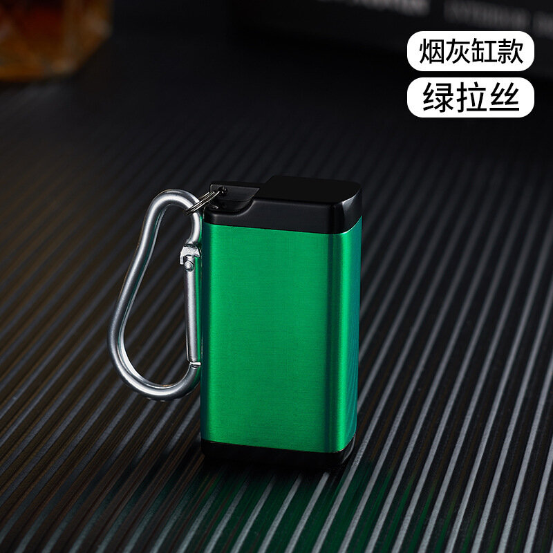 Плотная пачка из 6 сигарет, водонепроницаемый и устойчивый к давлению металлический портсигар с кольцом для ключей, выдвижной портативный ящик для хранения на открытом воздухе.