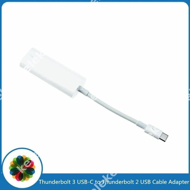 Официальный белый адаптер A1790, эксклюзивный кабель для подключения Apple Thunderbolt 3 USBC к Thunderbolt 2