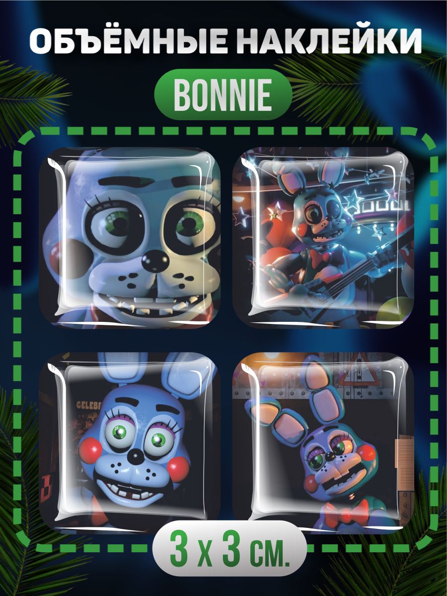 Наклейки на телефон 3D фнаф Бонни FNAF