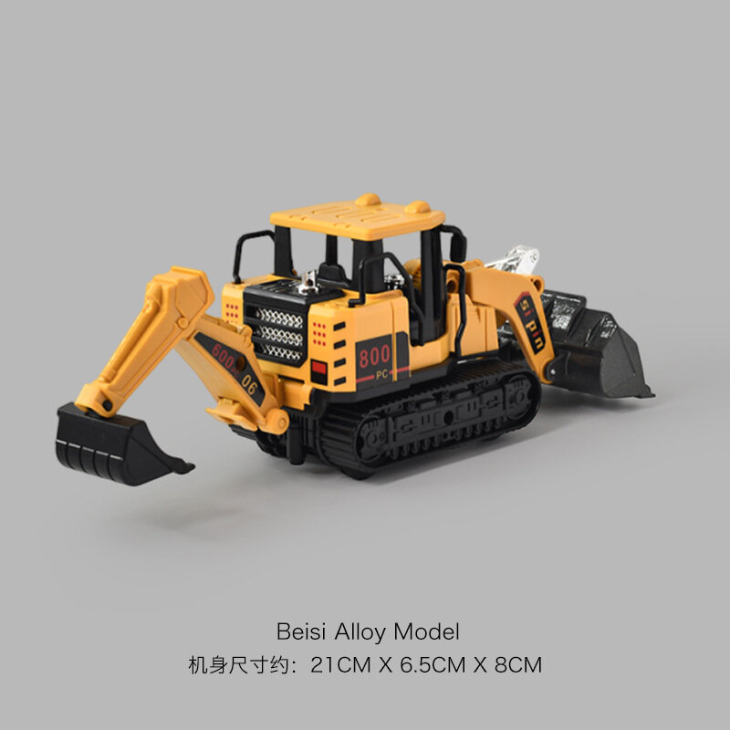 Детский дорожный каток из сплава, игрушечная машинка, строительная техника, дорожный каток, экскаватор, бульдозер, мальчик