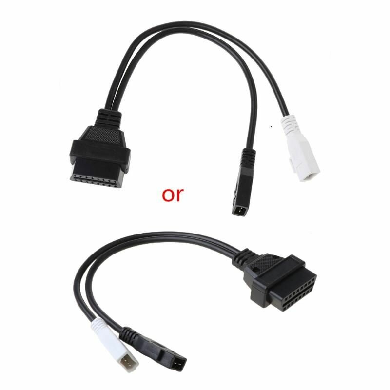 2X2 на 16 Pin OBD2 адаптер для VAG, Черный
