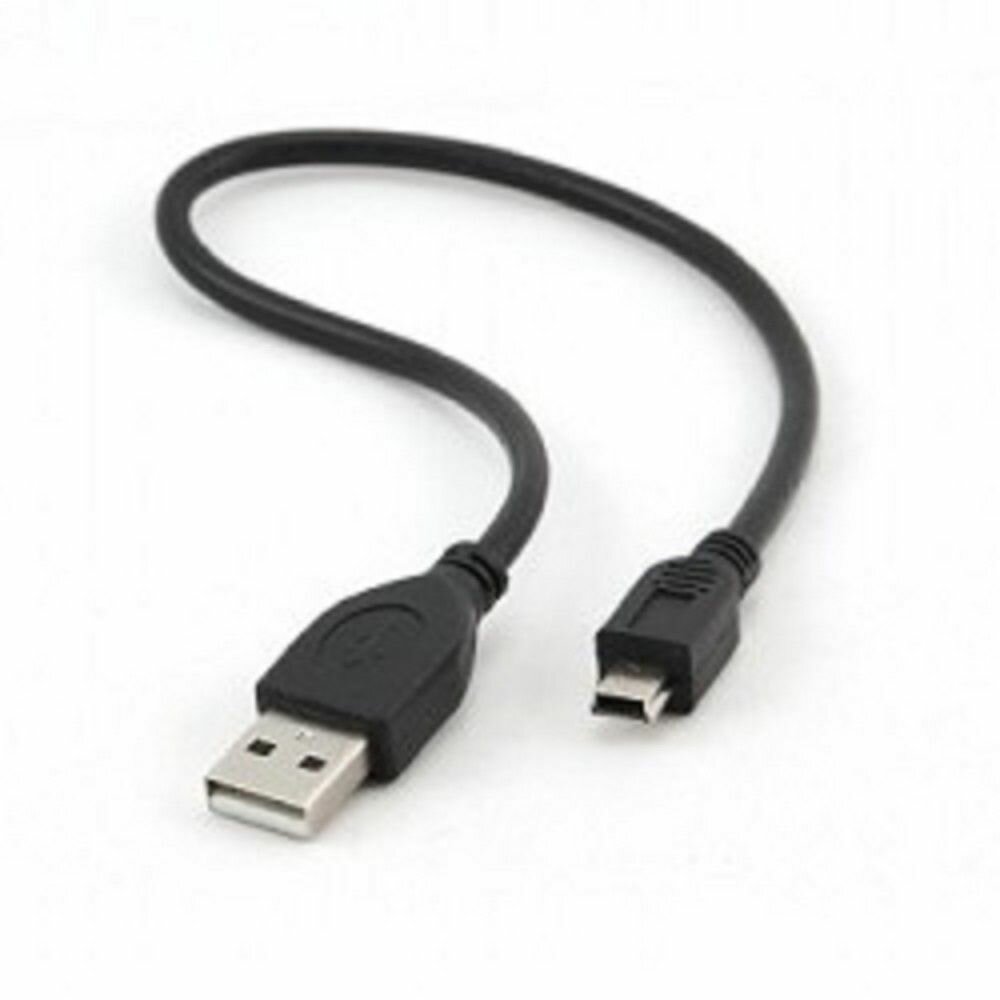 Gembird CCP-USB2-AM5P-1 USB 2.0 кабель PRO для соед. 0,3м AM miniBM позол. конт, черный