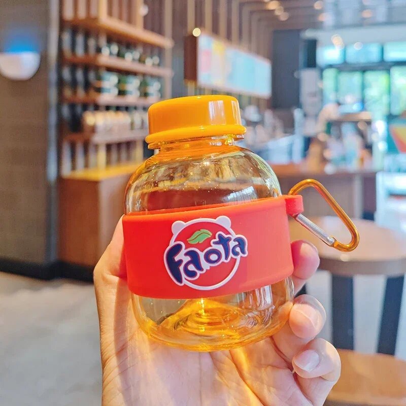 Пластиковая бутылка для воды 330 мл C Orange 1PCS