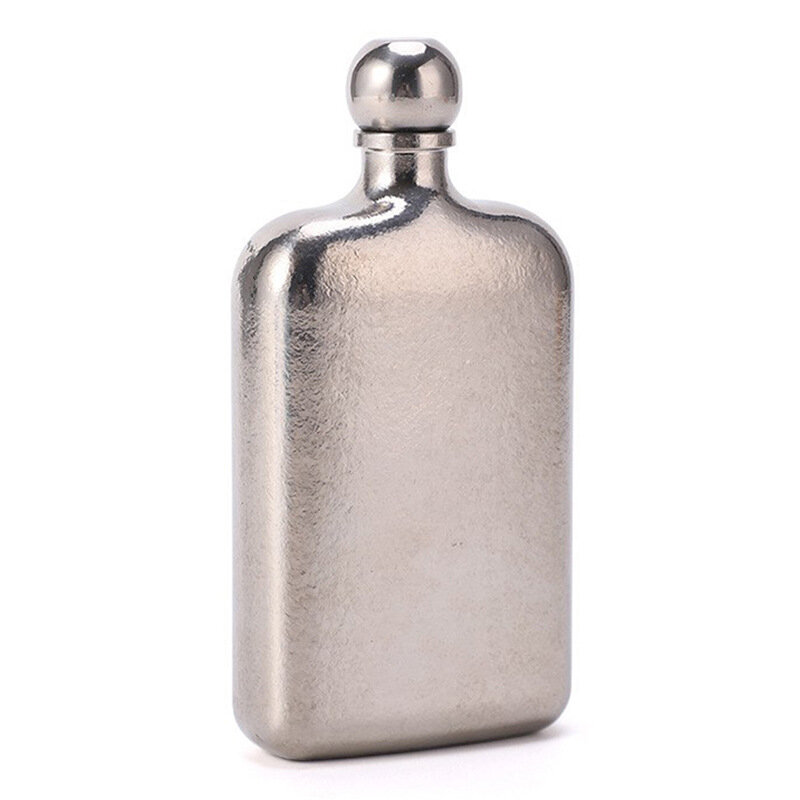 Маленькая винная кружка из чистого титана, портативная, для улицы, металлическая бутылка из титана, цвет ледяного цветка, титановая, с возможностью печати, подарок в наличии