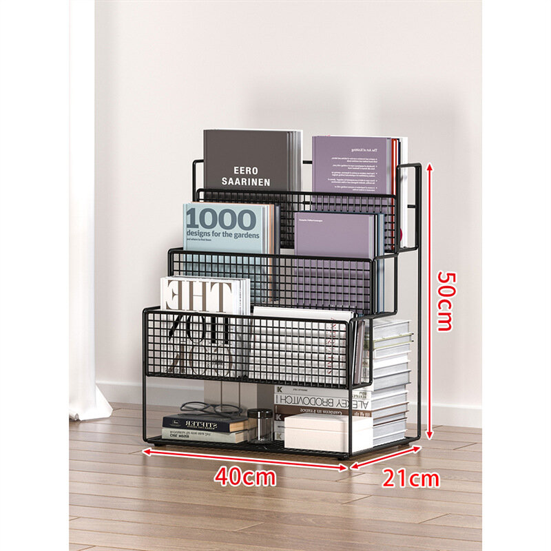 Стеллажи под столом, передвижные шкафы для хранения вещей, книжные полки от пола до потолка на колесиках，40*21*50 cm