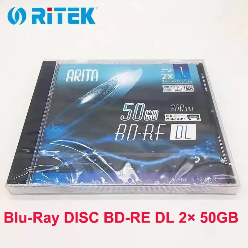 Ritek Диск для записи BD-Re, 50 ГБ, 1 шт
