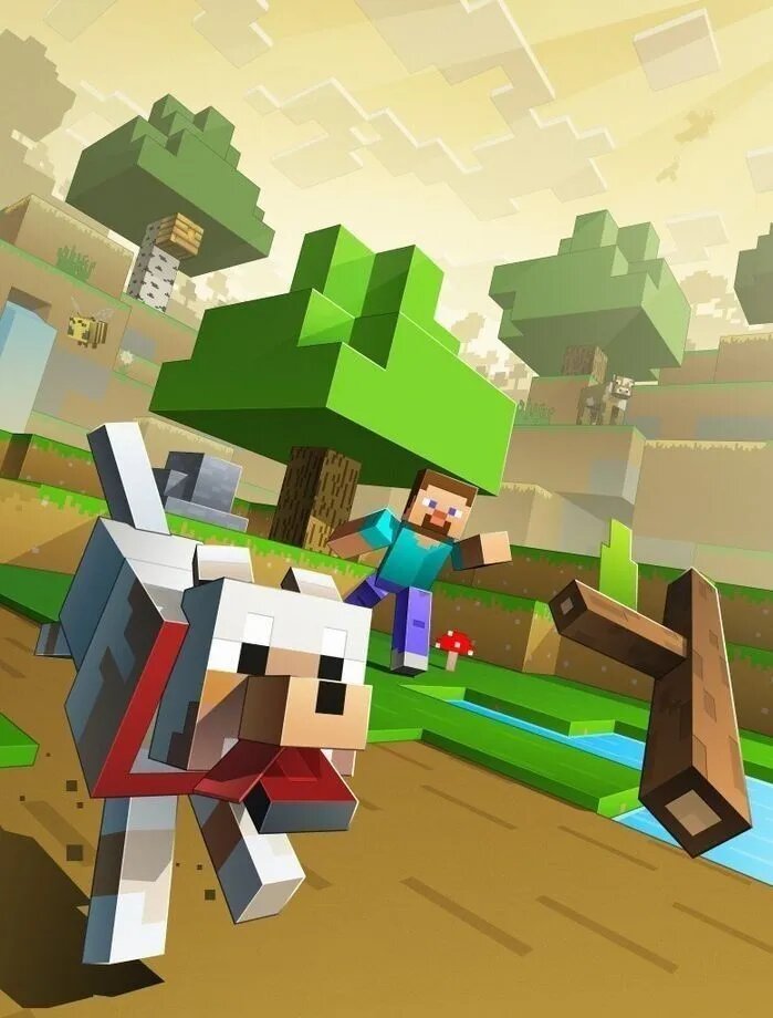 Алмазная Мозаика "Майнкрафт" 40х50 См Алмазная Вышивка / Картина Стразами Подарков / Украшения