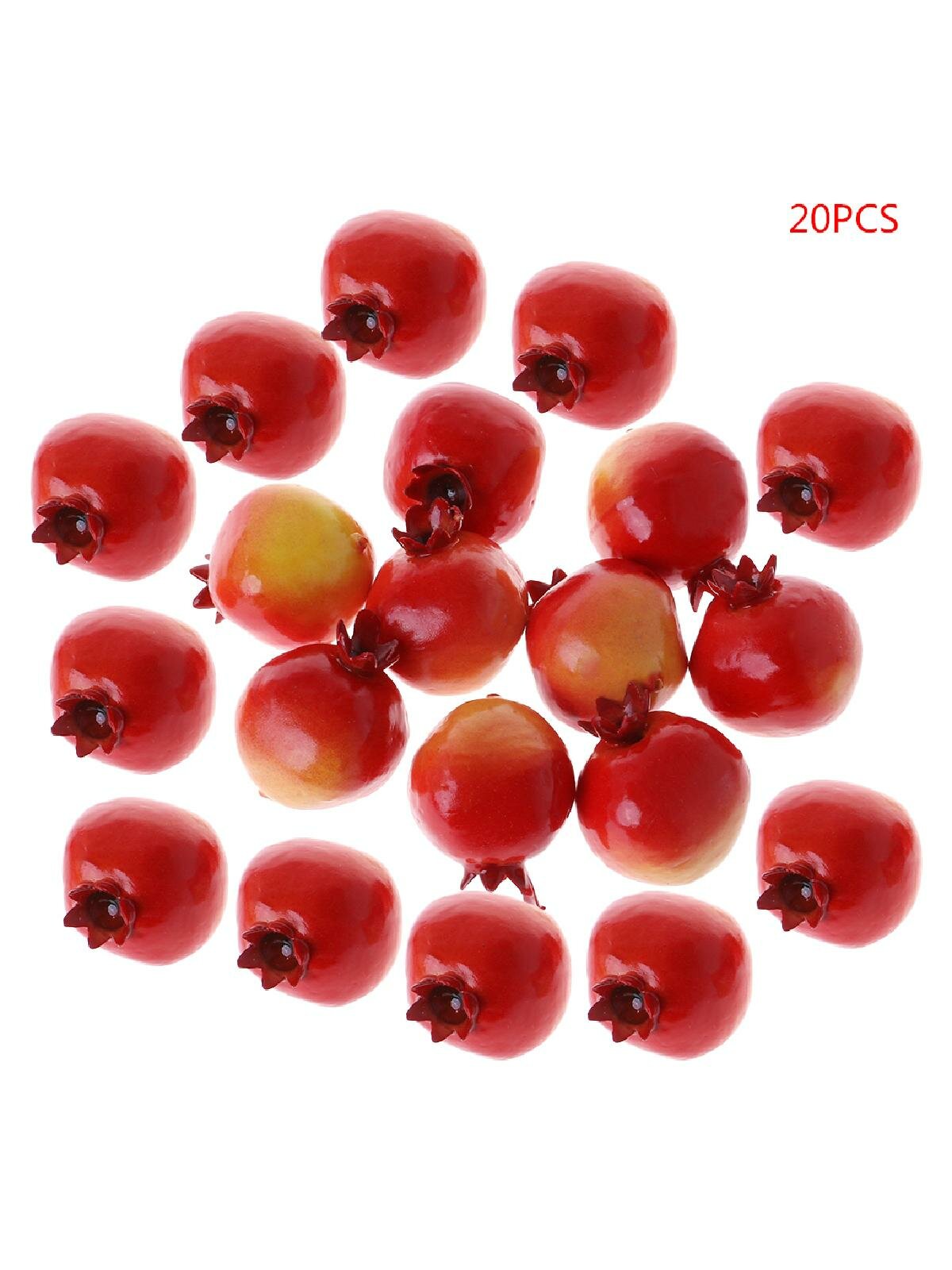 20шт Реалистичная Имитация Искусственного Граната Поддельные Фрукты Домашний Декор Для Вечеринки