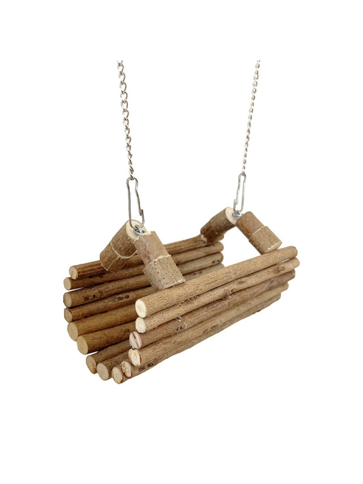 Деревянные качели-гамак для хомяка Качели для релаксации Подарите хомяку уют
