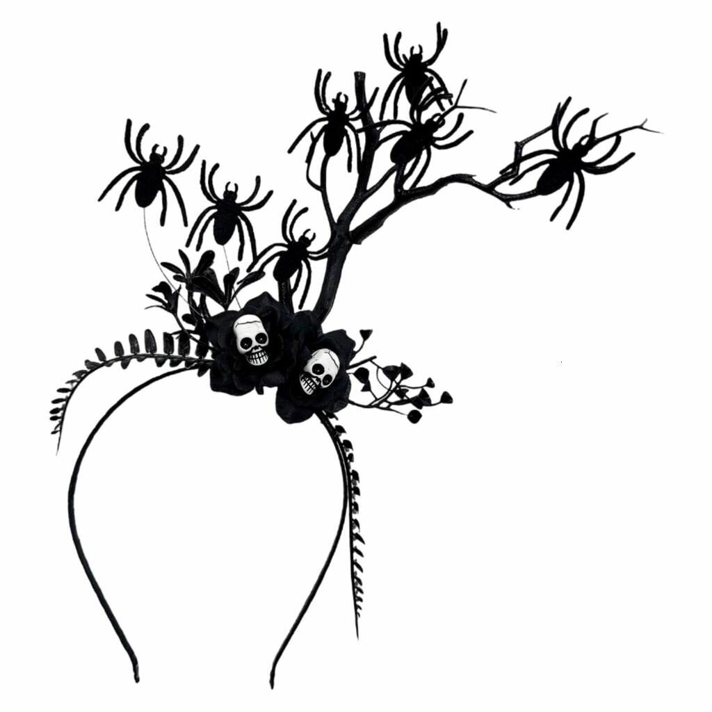 Пластиковая лента для волос в готическом стиле с замысловатым дизайном веток-аксессуар для ночного мероприятия