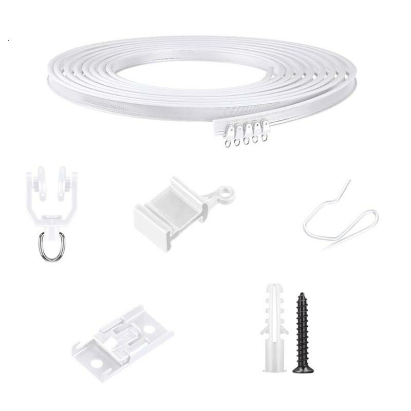 Гибкий карниз для потолка 5/10/20 м с креплениями и роликами, 20 метров