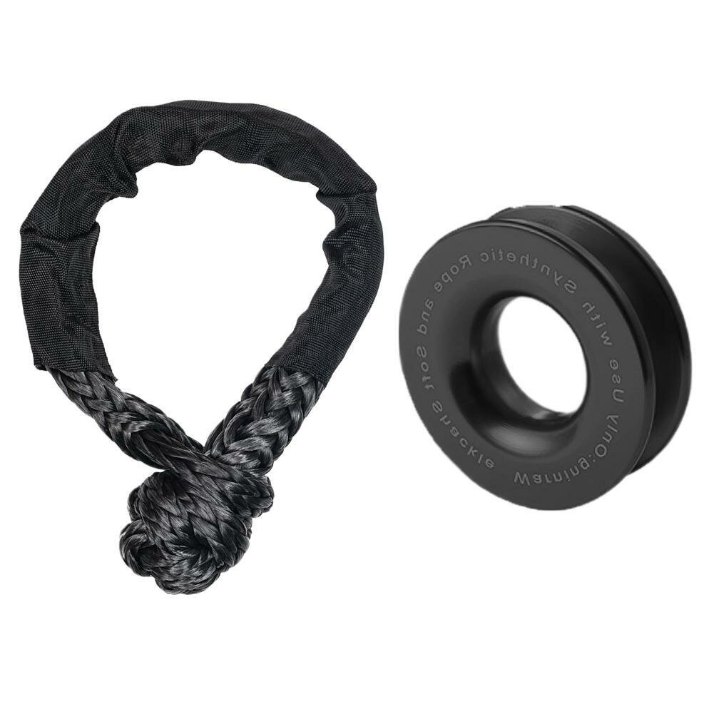 Шакл мягкий, софт шакл такелаж 5 тонн зеленый веревочный