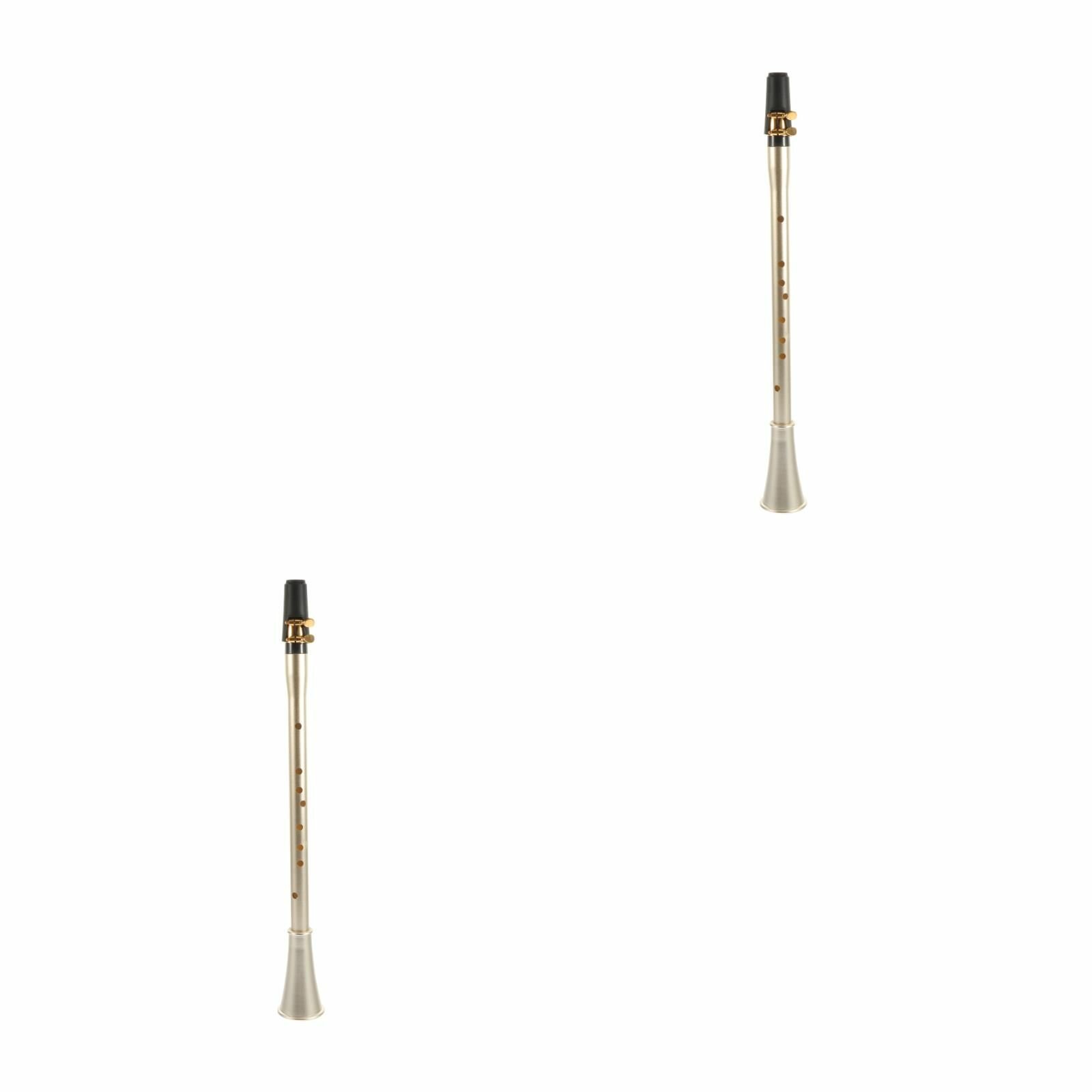 Простой кларнет из абс для практики и начинающих, 2 шт, золотистого цвета