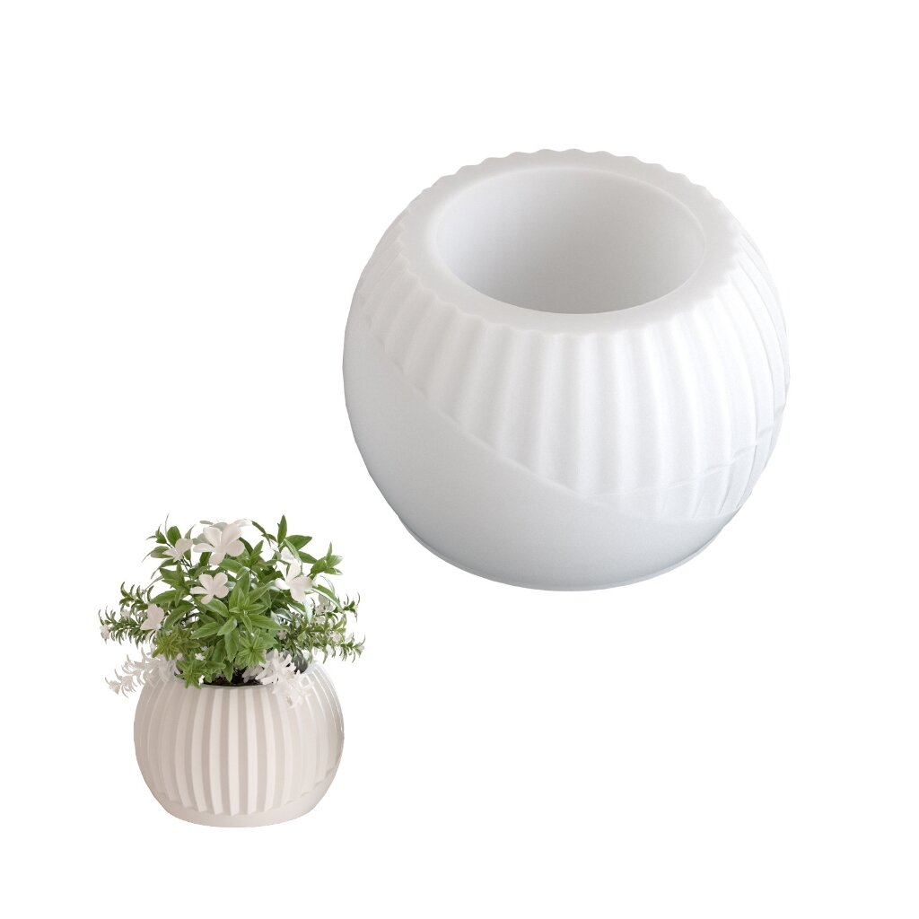 Прочный Силиконовый Набор Форм для Вазы Аксессуар для Изготовления Поделок из Смолы И Гипса Набор для Изготовления Цветочных Горшков для Украшения дома