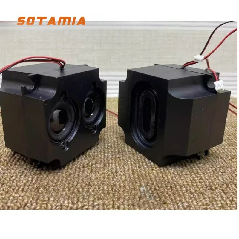 SOTAMIA 2 шт. двойной 1,25-дюймовый полнодиапазонный пассивный динамик 8 Ом 3 Вт с басовой диафрагмой громкоговоритель Hi-Fi динамик для усилителя мощности