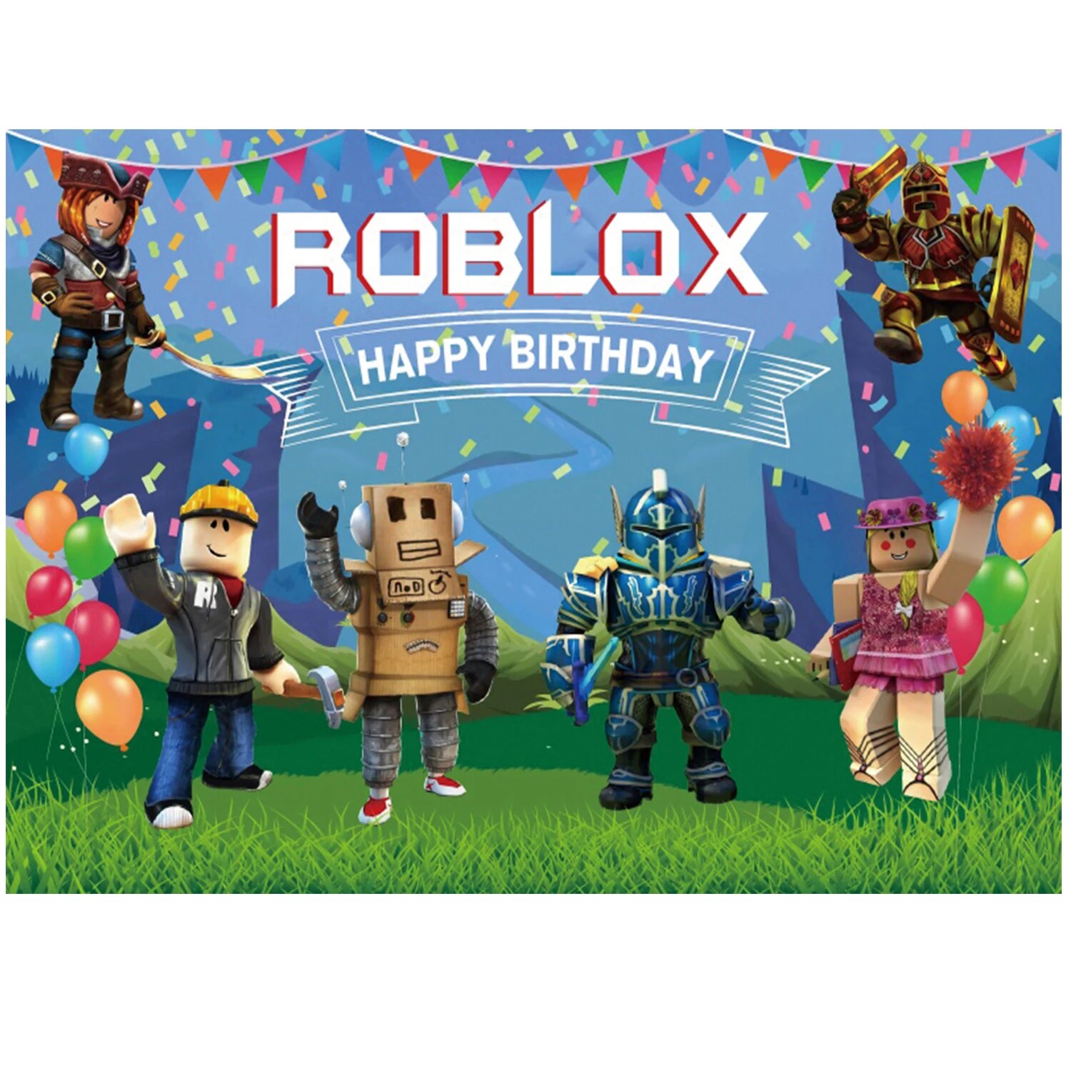 ROBLOX фотофон для праздника, цвет 3