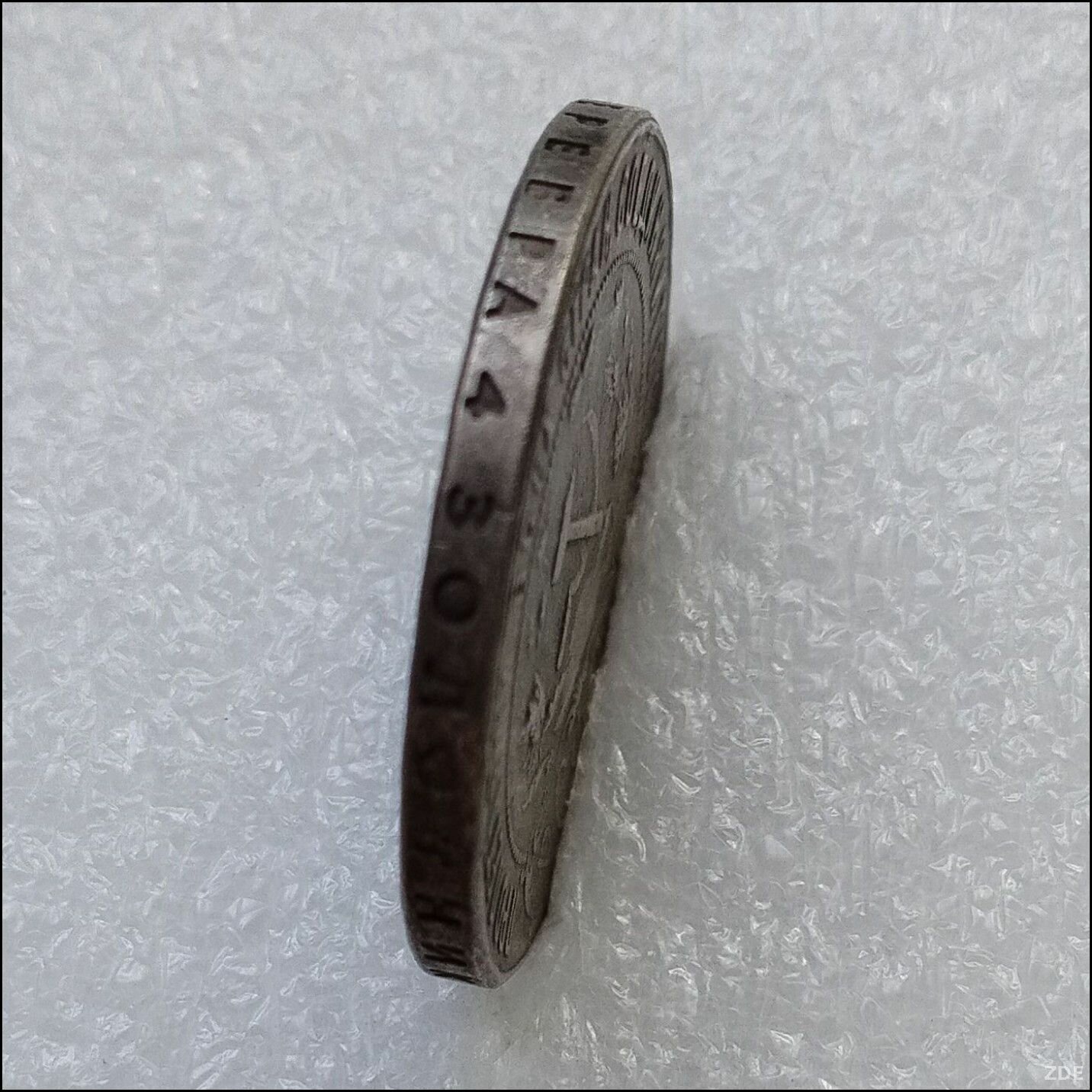 Монета СССР 1 рубль 1922 года, гурт АГ. Люксовое состояние. Серебро