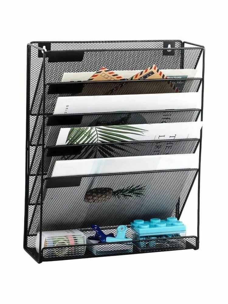 Лоток для бумаг металлический стойка для A4-размерных документов, многоуровневая организация для офиса