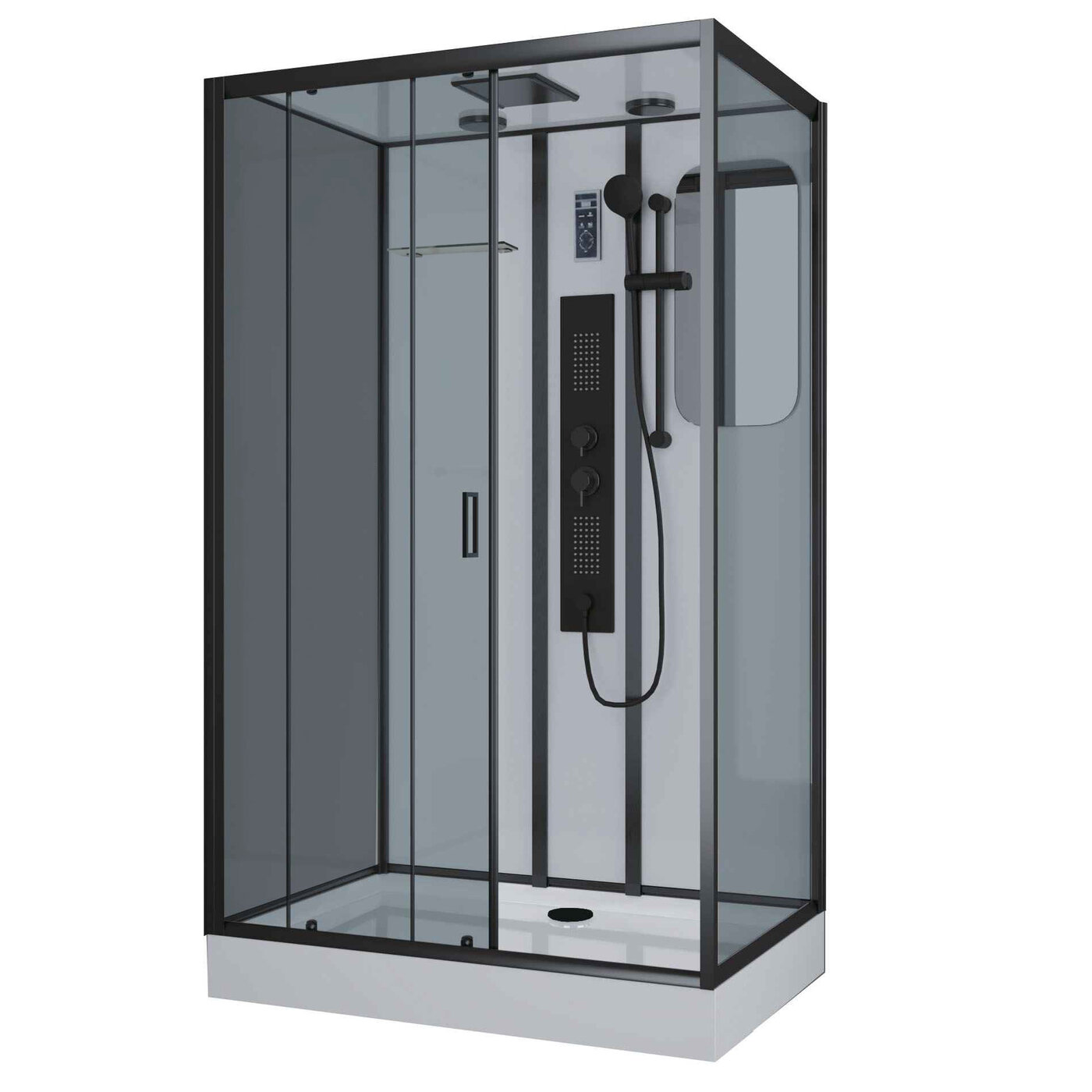 Душевая кабина Niagara Premium 80х120 69120134GQRBLACK правая