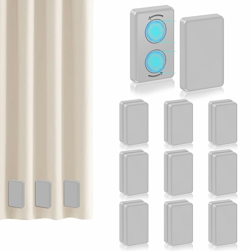 18 шт. утяжелителей для штор на улице, водонепроницаемые магнитные утяжелители для штор