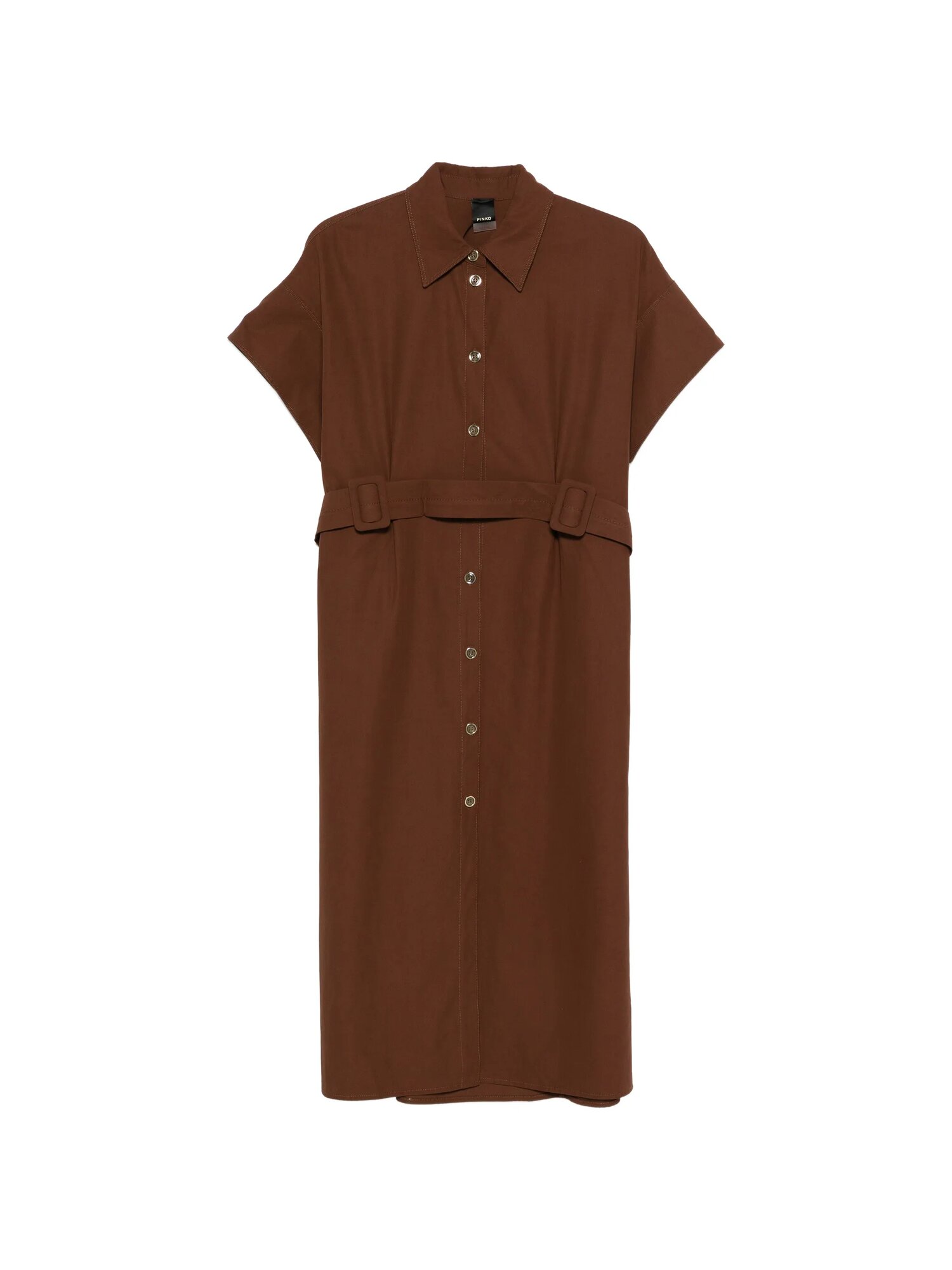 Платье Belted buttoned midi shirt dress