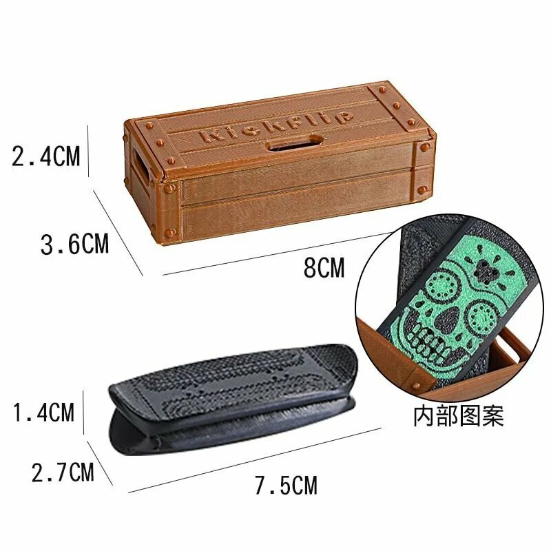 Магнитная мини-фингерборд, портативная игрушка для снятия стресса для сальто, вращений и гриндов