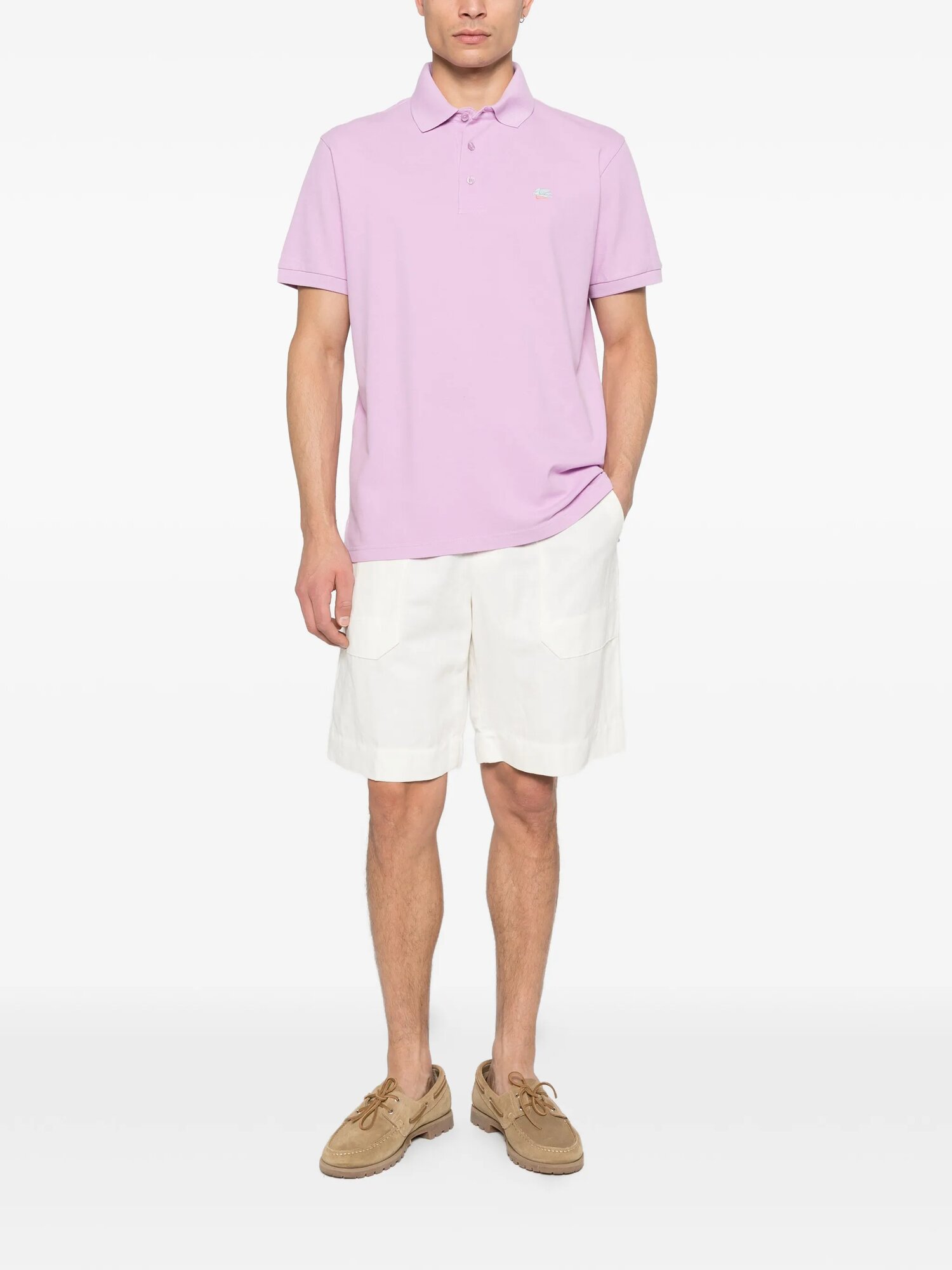 Рубашка ETRO Buttoned polo shirt, размер L, розовый — фото 1