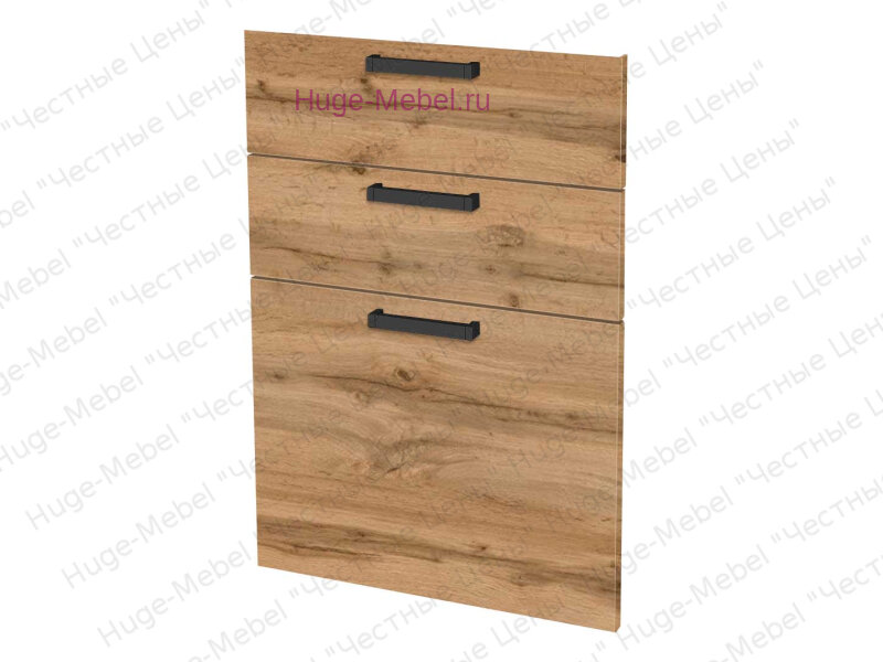 Кухонный фасад Ф-23 дуб вотан (Пасаденна) Huge Mebel . Ширина 396 Высота 702. Кухонные фасады