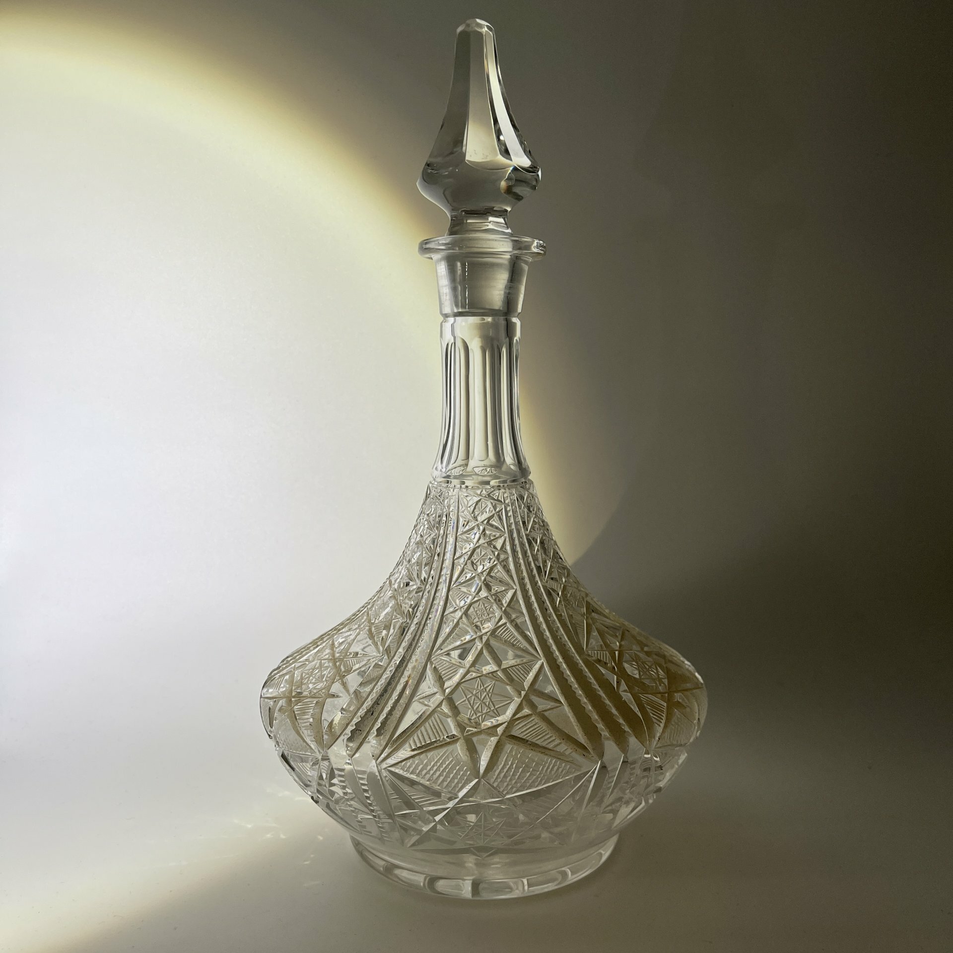 Графин для вина "Морской", хрусталь, алмазная грань