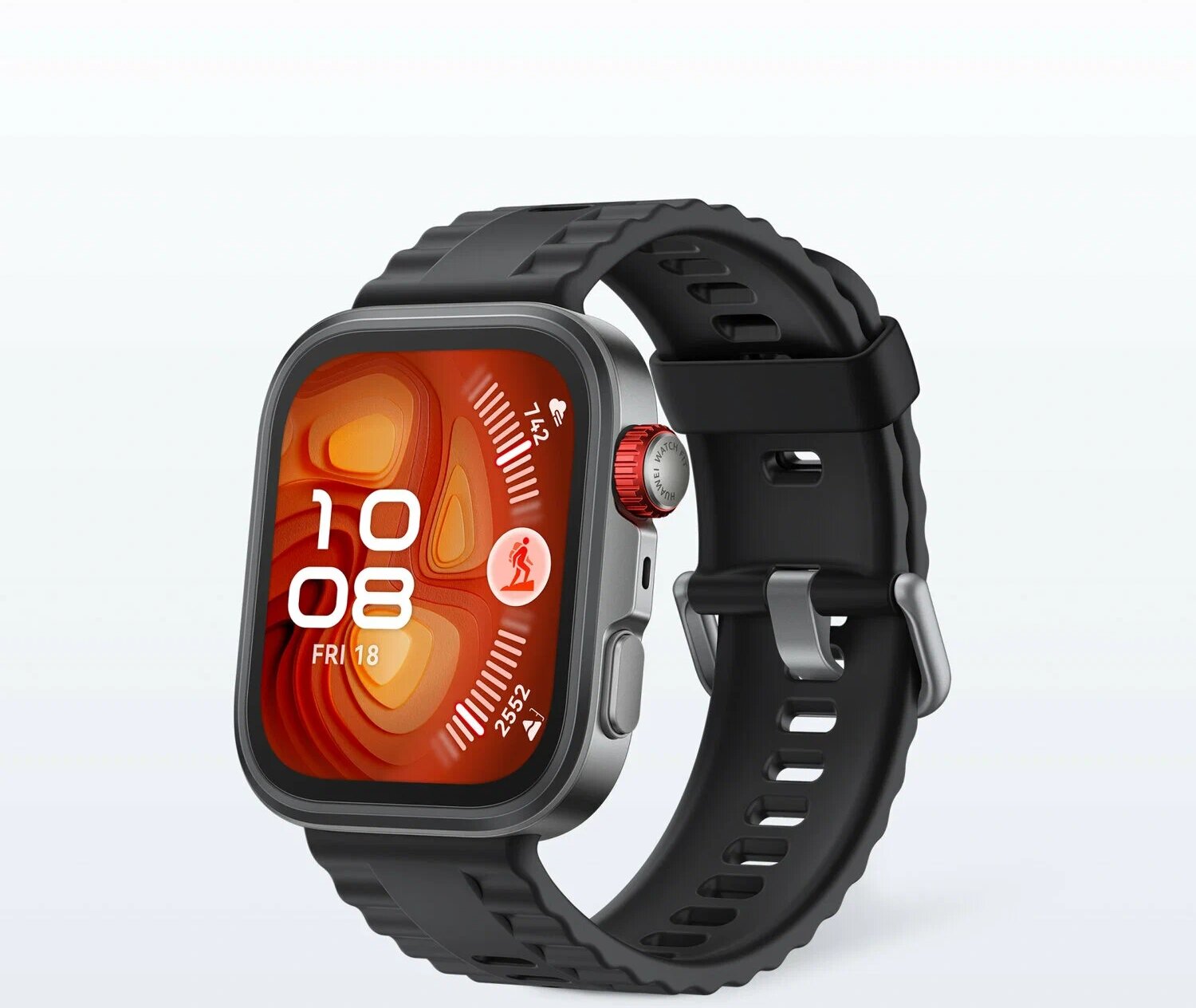 Премиум модель WATCH FIT 4 Pro с черным ремешком, 44.5 мм