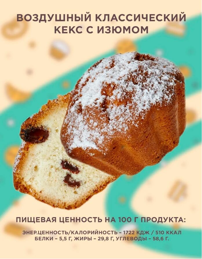 Кекс с Изюмом 1,8 кг