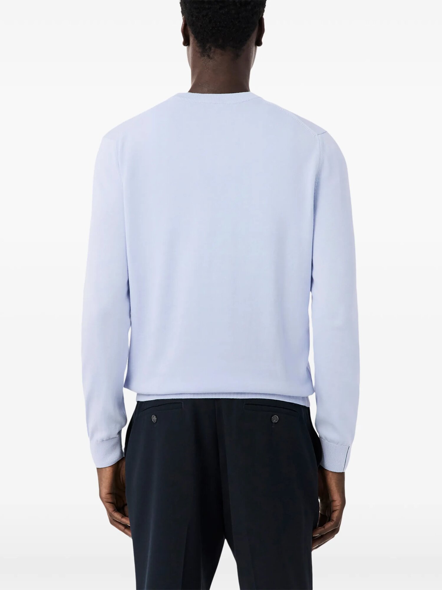 Свитер LACOSTE, размер 3XL, , синий — фото 1