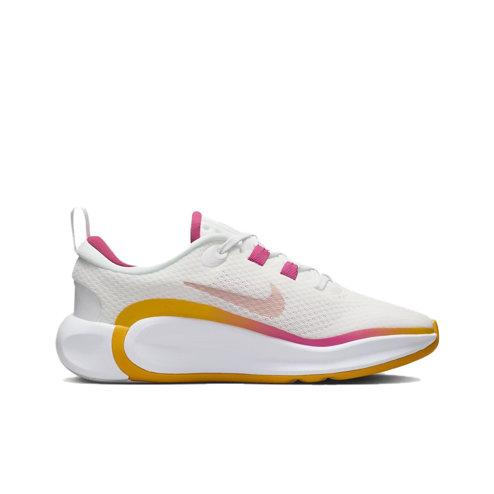 Кроссовки NIKE Infinity Flow, размер EU 33,5 стопа (21CM), бело-розовый — фото 1