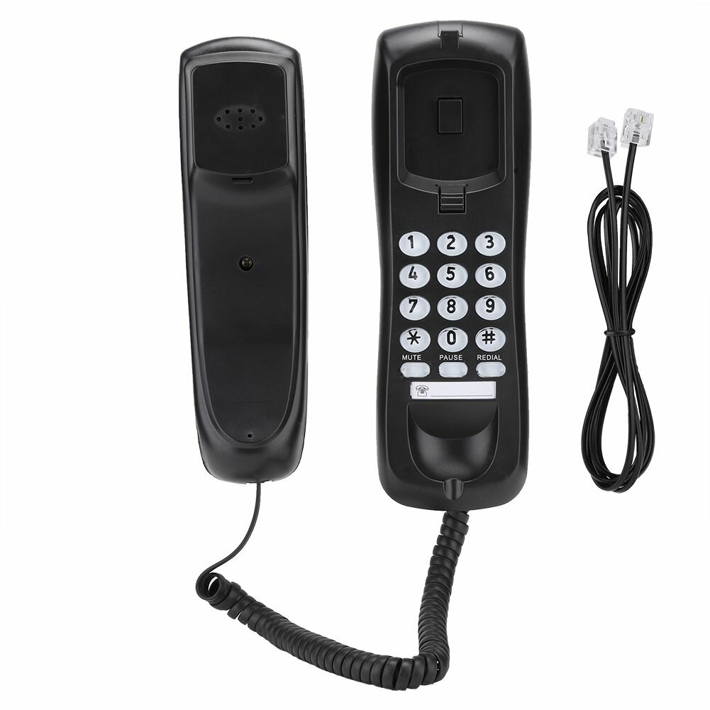 Проводной телефон KX-T628 для дома и офиса (черный, английский)