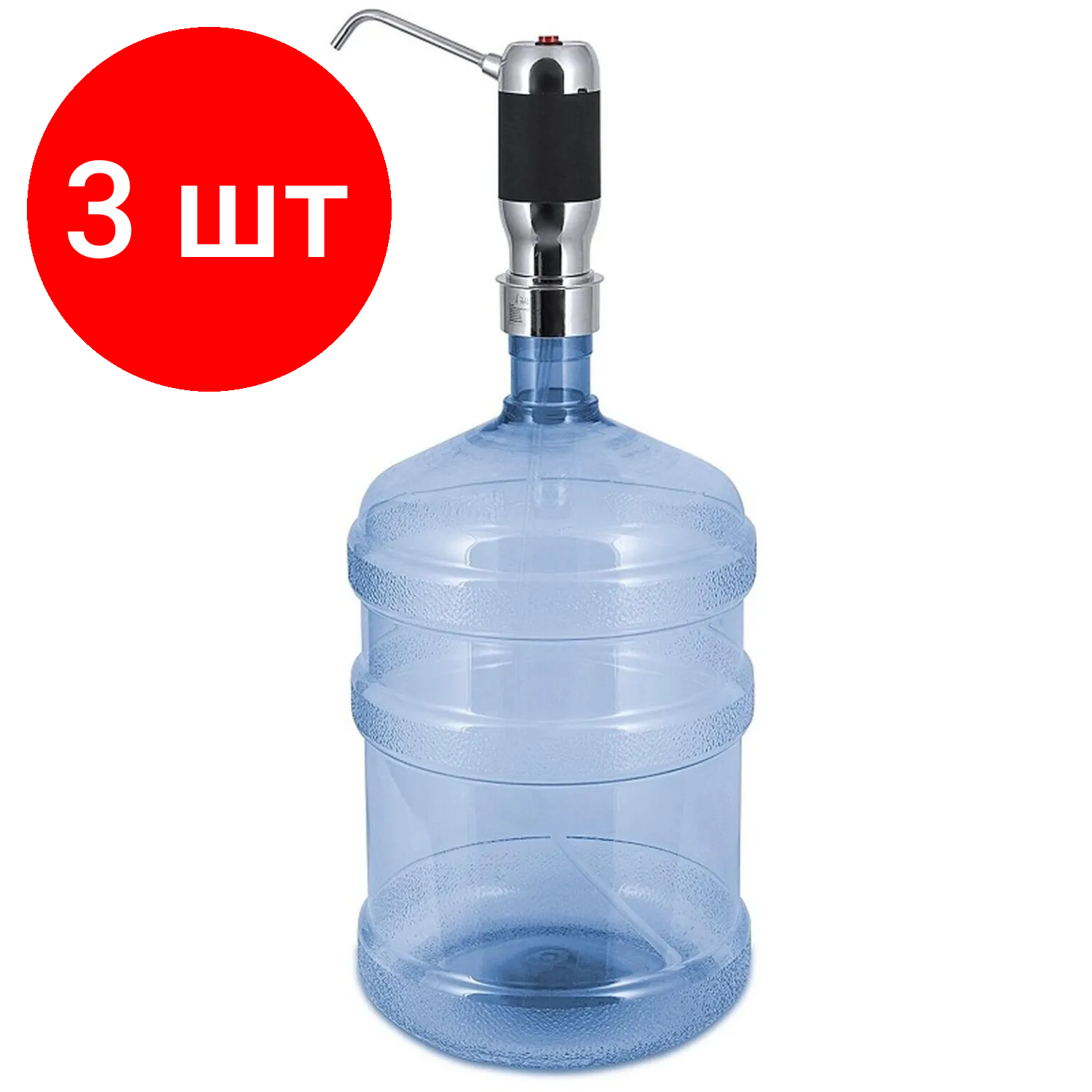 Комплект 3 штук, Помпа Ecotronic PLR-200 black Аккумуляторная помпа для воды. USB-адаптер.