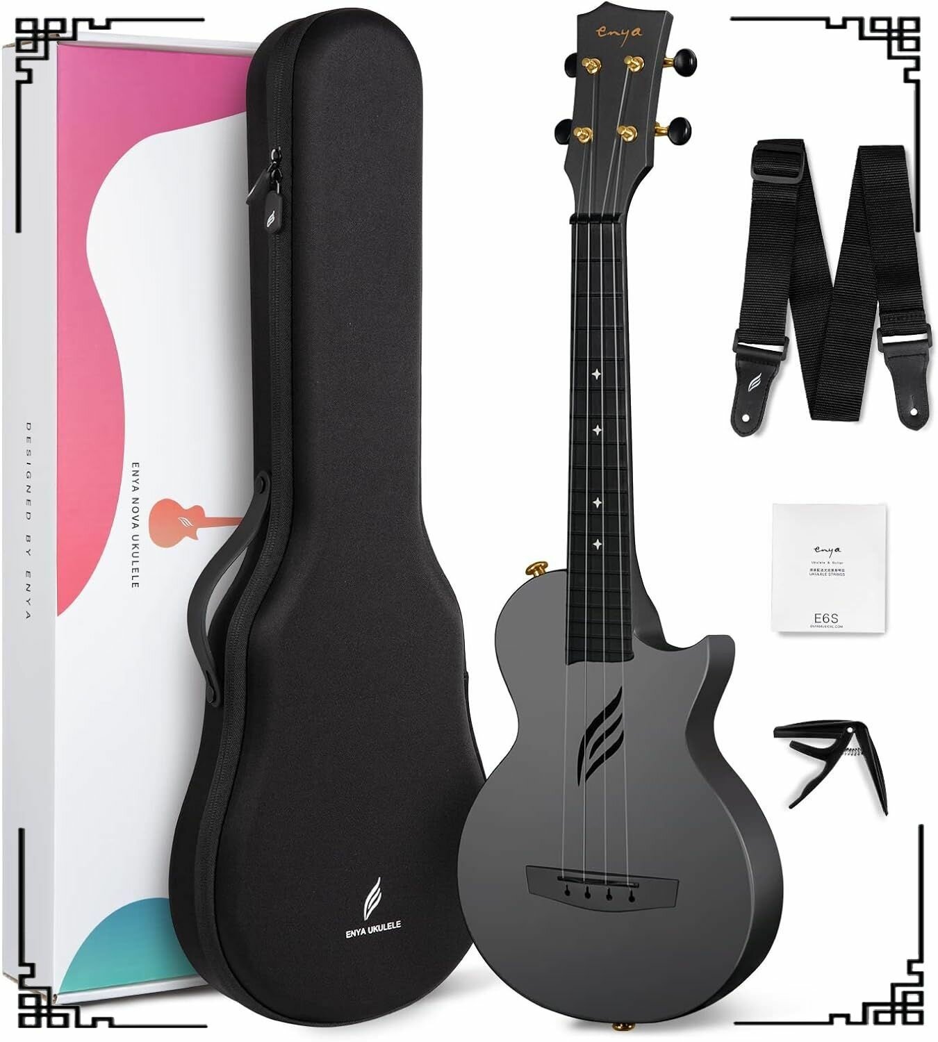Укулеле Enya NOVA U,4-струнная 23", черное