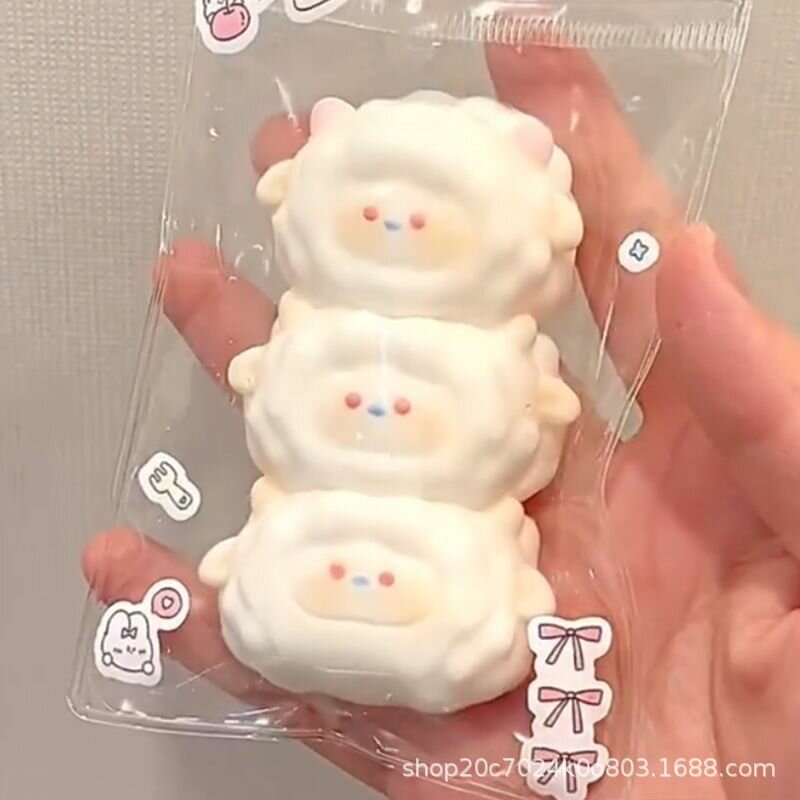 Игрушка для сжатия в виде рисового шарика с яичным желтком, в том же стиле, маленькая красная книга, для снятия стресса у девочек, креативный подарок для студентов для снятия стресса