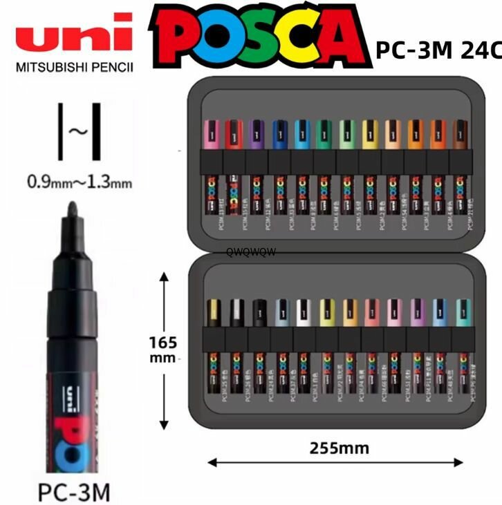 Набор маркеров Водный, толщина: 1.3 мм, 24 шт.
