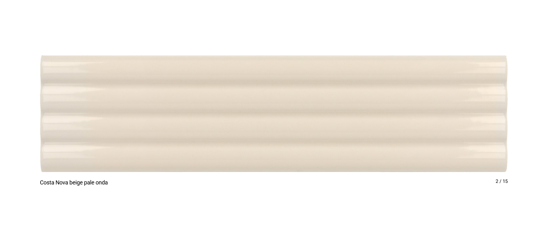 Плитка Equipe COSTA NOVA ONDA BEIGE PALE Glossy 5х20см, 42шт, (0,42м2)