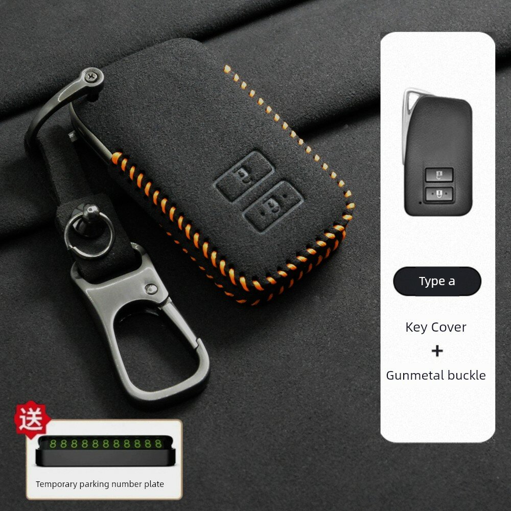 Премиум-алюминиевый брелок для Lexus ES200/ES300H/LS350/LS500 - стиль А, оранжевый брелок с квадратной застежкой