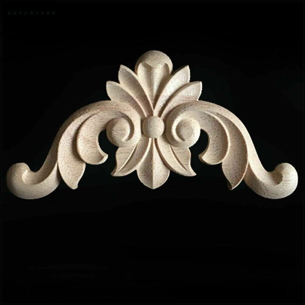 4x деревянная резная угловая мебель, аппликация, молдинги, наклейки, домашний декор своими руками