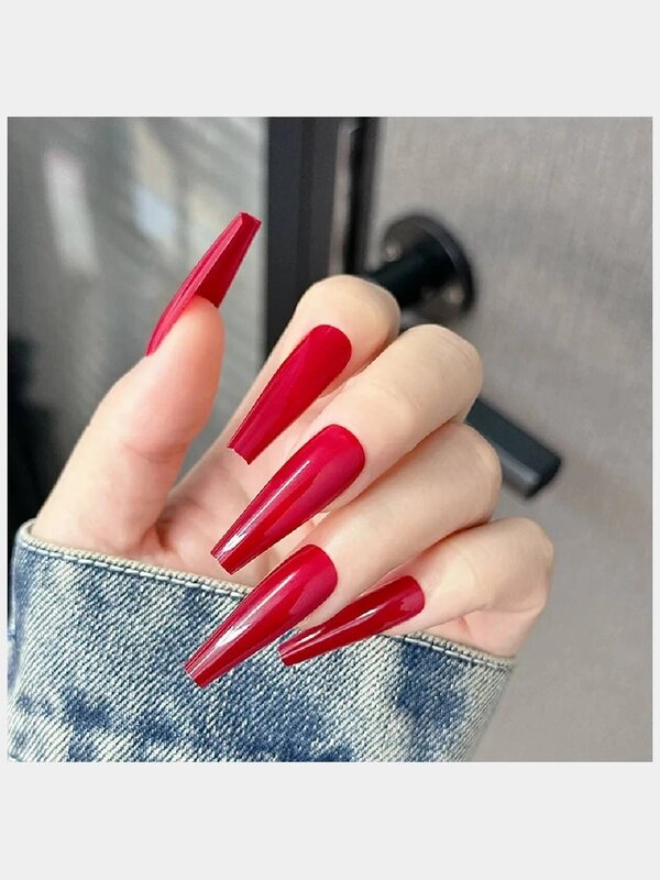 Накладные ногти длинные Балерина